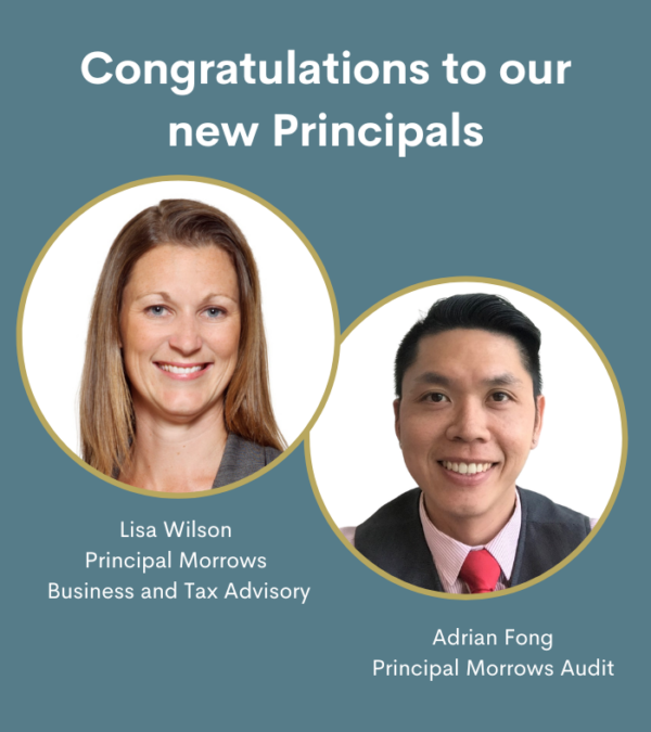 Morrows is proud to announce our new Principals Lisa Wilson and Adrian ...